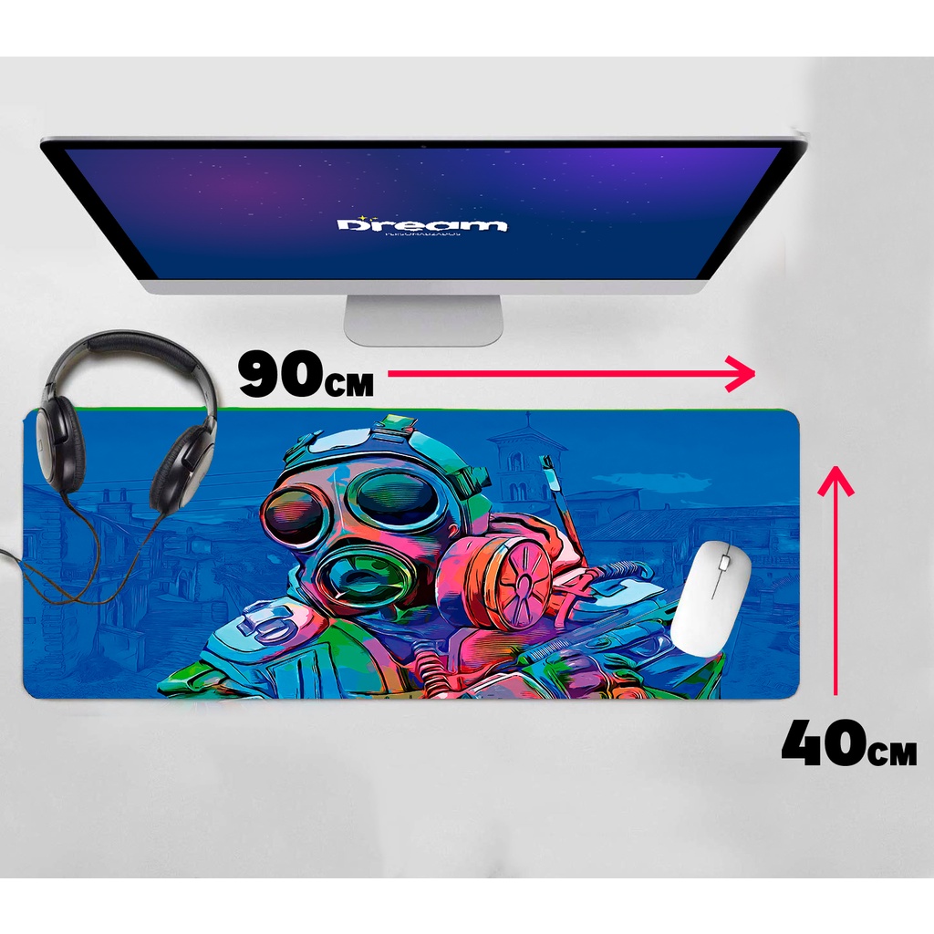 Mouse Pad Gamer CS GO CSGO Counter Strike Extra Grande 90x40 ...