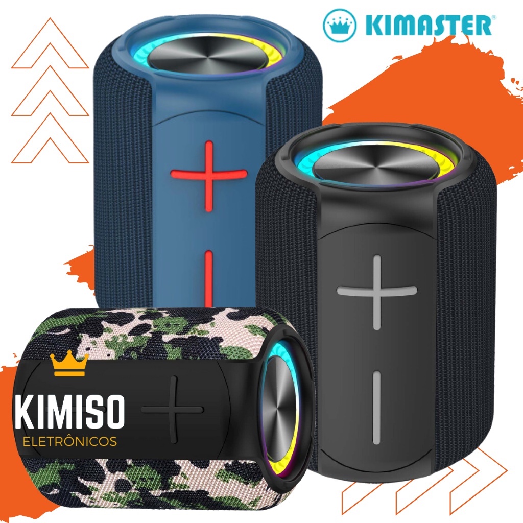 Caixa De Som Kimaster K400 Portátil Original Resistente À Água Ipx6 Bluetooth Super Potente ...
