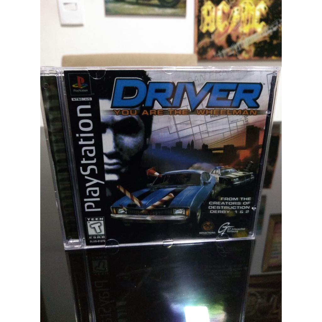 DRIVER 1 com manual (Patch) - PS1 - MIDIA PRETA - Escorrega o Preço