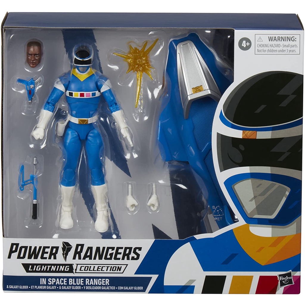 Power Rangers Lightning In Space Blue Ranger e Galaxy Glider | Shopee ...