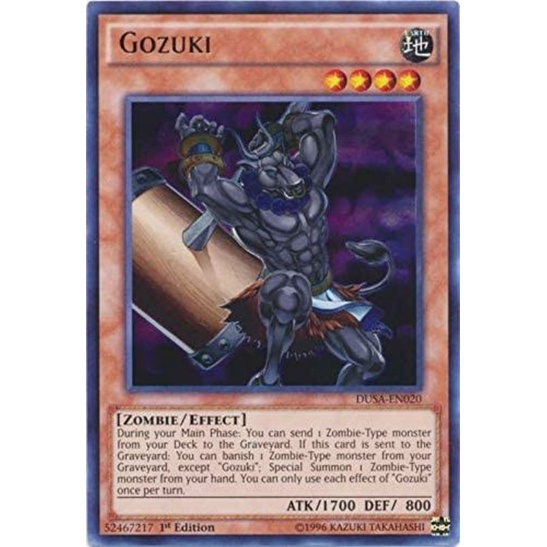 Gozuki DUSA-EN20 Ultra Rara Yugioh | Shopee Brasil