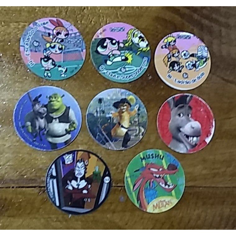 Kit Tazos - Cartoon Network - Shrek - Mulan - O Beijo do Vampiro ...