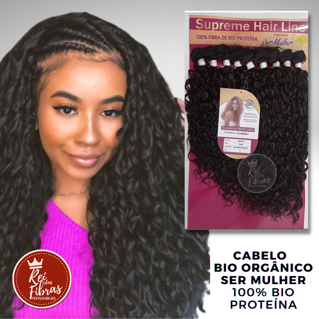 Cabelo Bio orgânico Marta ser mulher fibra 100% bio proteína cabelo ...