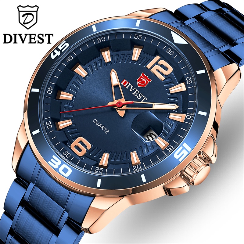 DIVEST Top Marca De Luxo Da Moda Relógio Dos Homens Originais Casuais ...