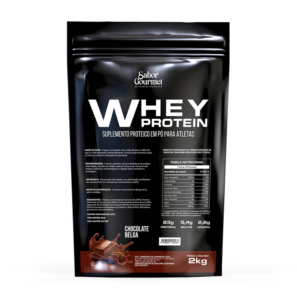 Whey Protein 3w 2Kg Proteína Concentrada Isolada e Hidrolisada ...