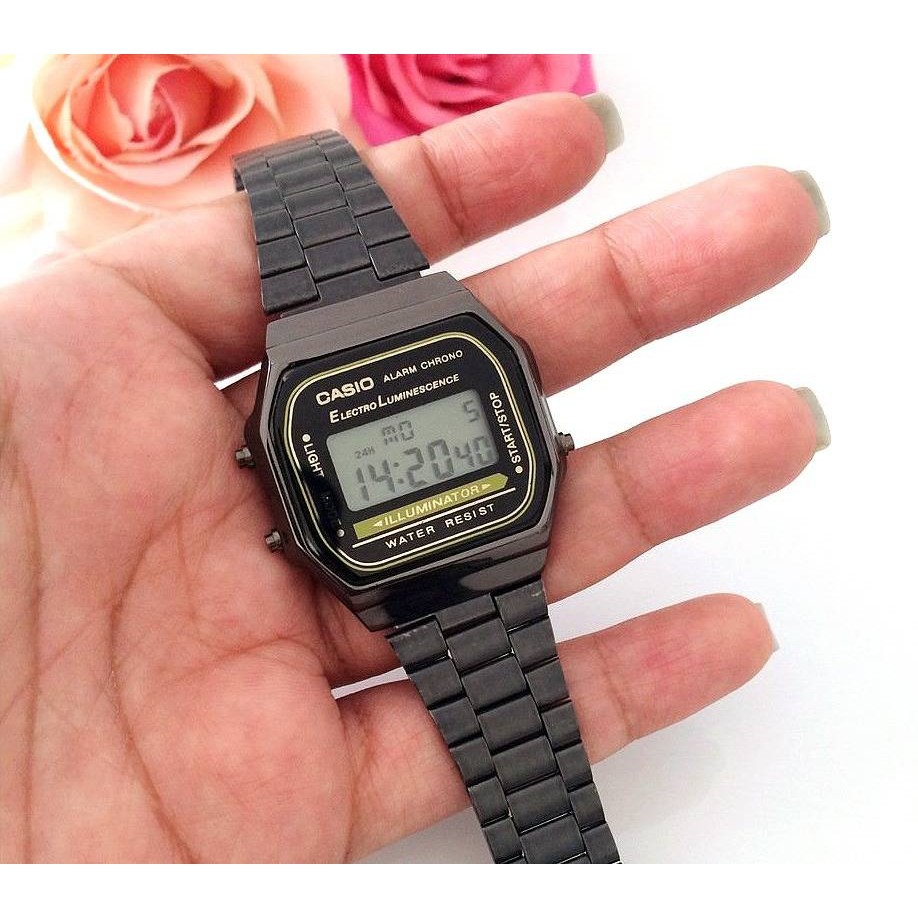 relogio Casio WR PRETO brilhante + caixa + certificado | Shopee Brasil