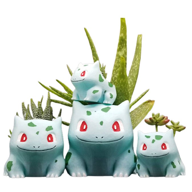Vaso Pokemon Bulbasauro Vasinho 4 Tamanhos diferentes + semente de ...