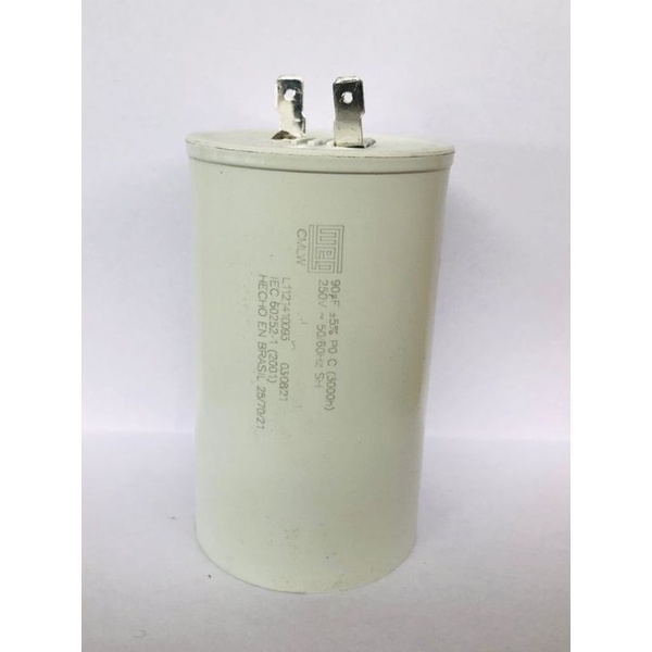 Capacitor Permanente 90uf X 250vac Compressor 110/220v | Shopee Brasil
