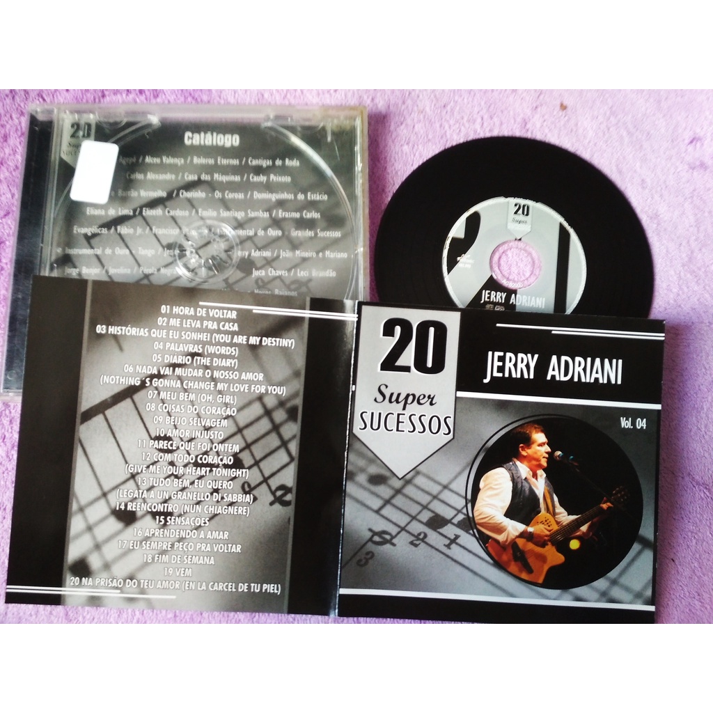 Cd - jerry adriani - 20 super sucessos | Shopee Brasil