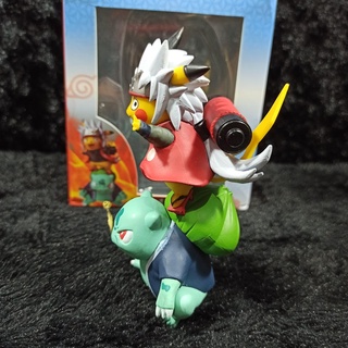Pikachu e bulbasaur cosplay de personagens do Naruto jiraia e gamabunta ...
