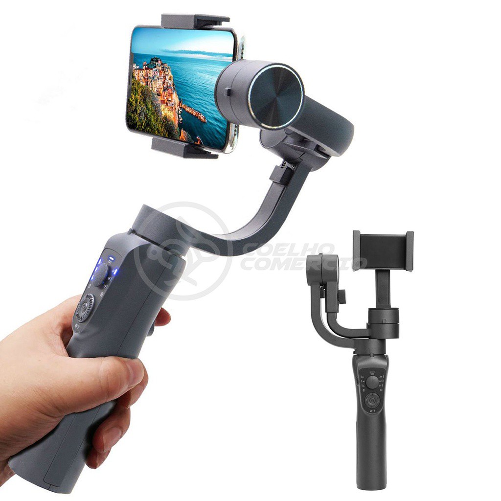 Estabilizador de Mão Eletrônico Portátil Gimbal S5B 3 Eixos Bluetooth ...