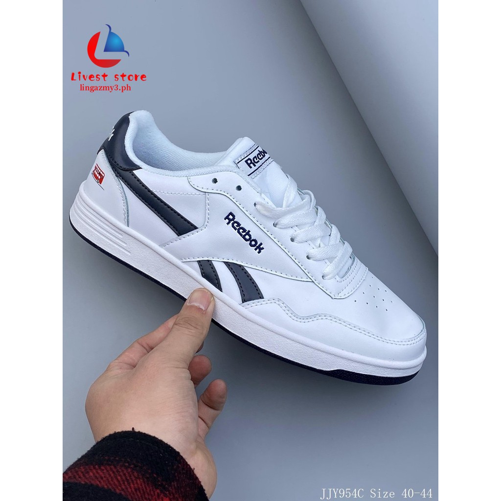 Reebok Tênis Masculino casual De Couro Confortável Com Cadarço ...