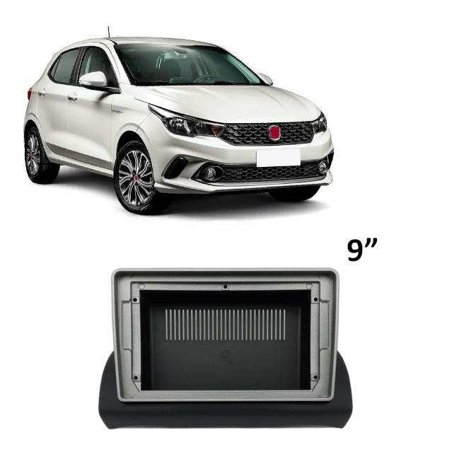 Moldura Painel DVD Central Multimidia 9 Polegadas Fiat Argo Cronos | Shopee Brasil