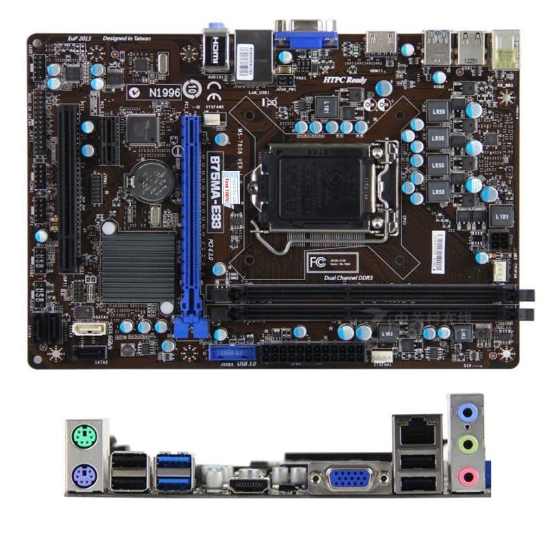 MSI B75MA-E33 USB3.0 Satay LGA 1155 DDR3 B75 b75m SHCN EUMM | Shopee Brasil