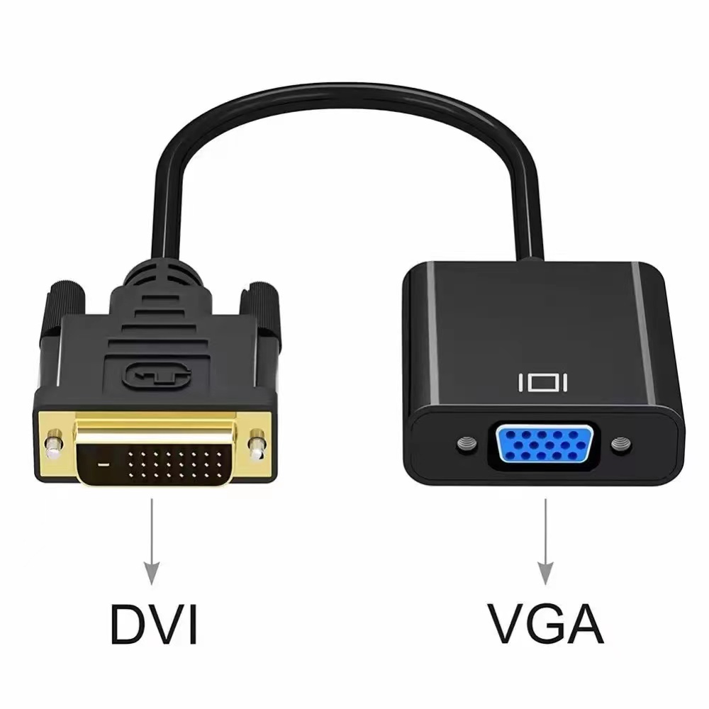 Adaptador Conversor Dvi Macho Para Vga Fêmea Pc Au 50 - Escorrega o Preço