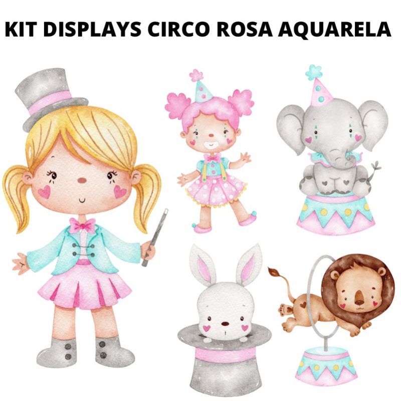 Kit Display Circo Rosa | Shopee Brasil