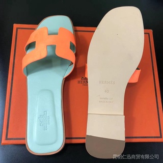 Chinelo Feminino Hermes Com Fundo Plano Colorido (Caixa) | Shopee Brasil