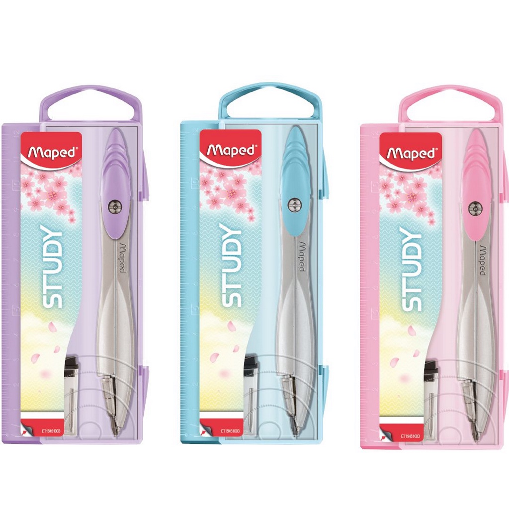 Compasso Study Pastel Com Estojo MAPED | Shopee Brasil