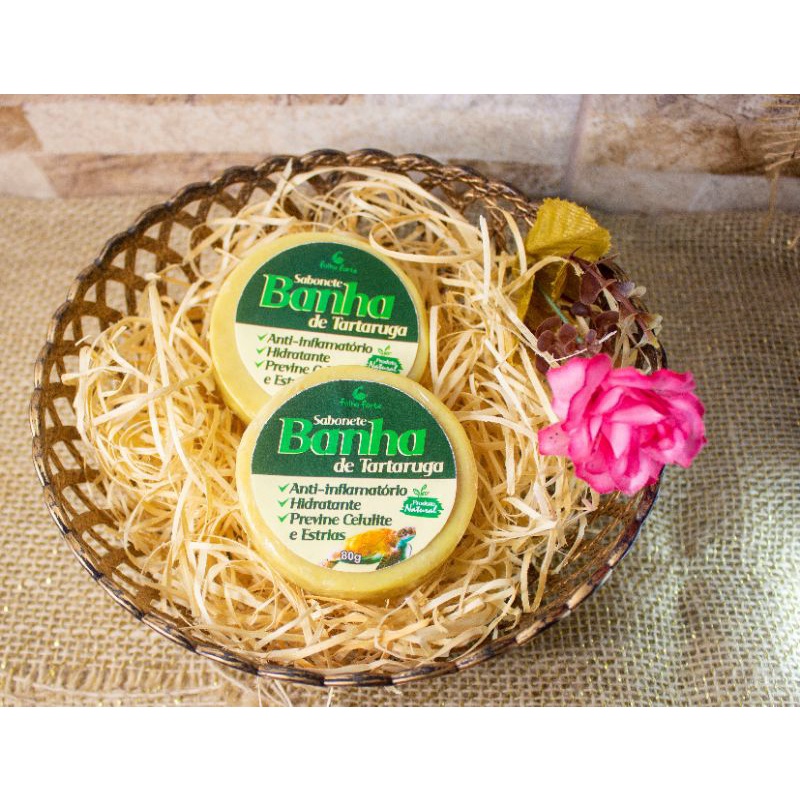 Sabonete banha de tartaruga 80g com 12 und | Shopee Brasil