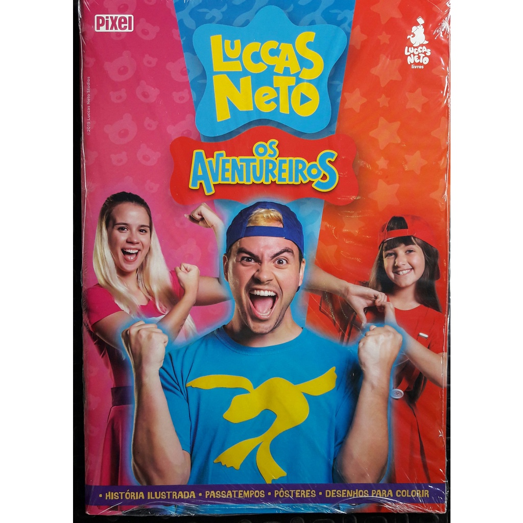 Livrão Luccas Neto os Aventureiros | Shopee Brasil