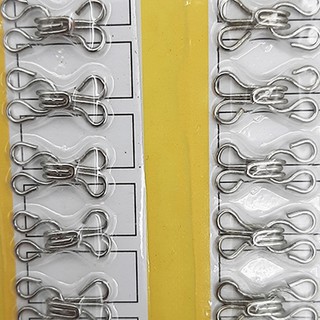 Colchete de Gancho para Roupas e Artesanato - cor Prata - Cartela com ...