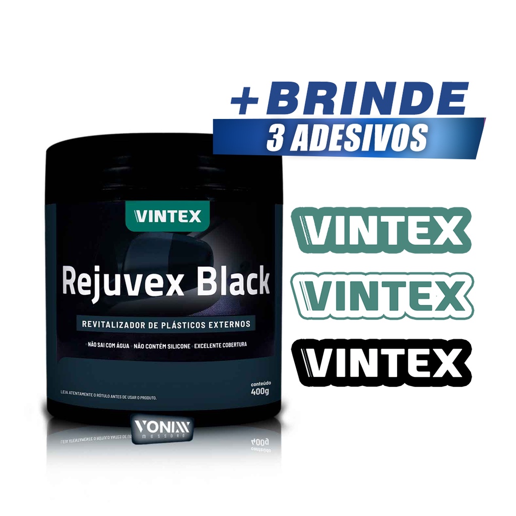 Rejuvex Black Vonixx / Vintex 400g + Adesivos Vintex | Shopee Brasil