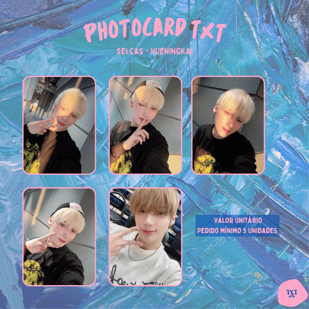 PHOTOCARD TXT (TOMORROW X TOGETHER) SELCAS - HUENINGKAI | kpop card ...
