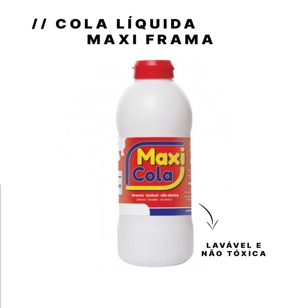 Cola Branca Maxi Cola 1KG - Frama | Shopee Brasil