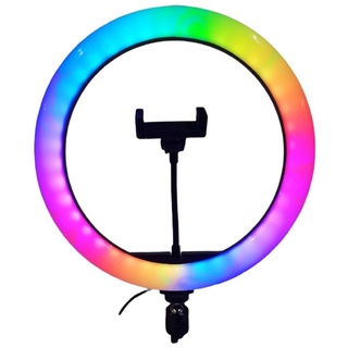 Ring Light 30cm 12 Polegadas RGB Colorida LED 20W USB Suporte Celular+ ...