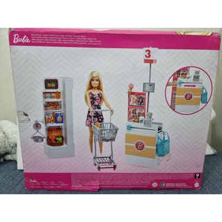 Boneca Supermercado de Luxo da Barbie Frp01 Mattel Embalagem um pouco ...