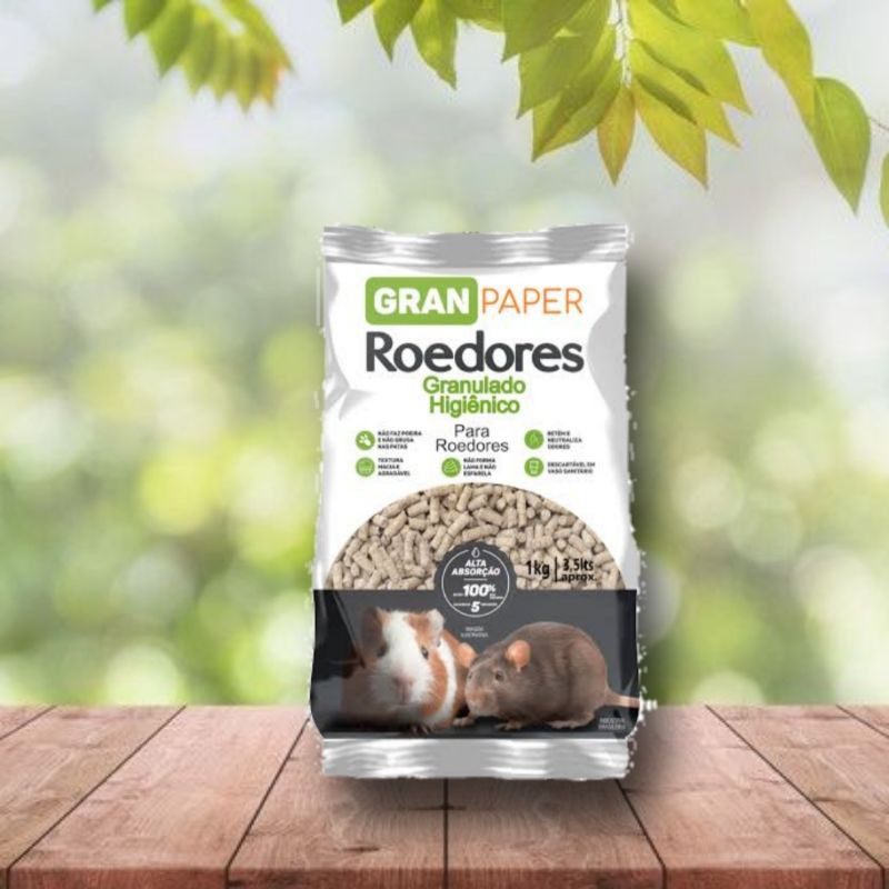 Granulado Higiênico Celulose - Gran Paper 1 kg (3 litros) | Shopee Brasil