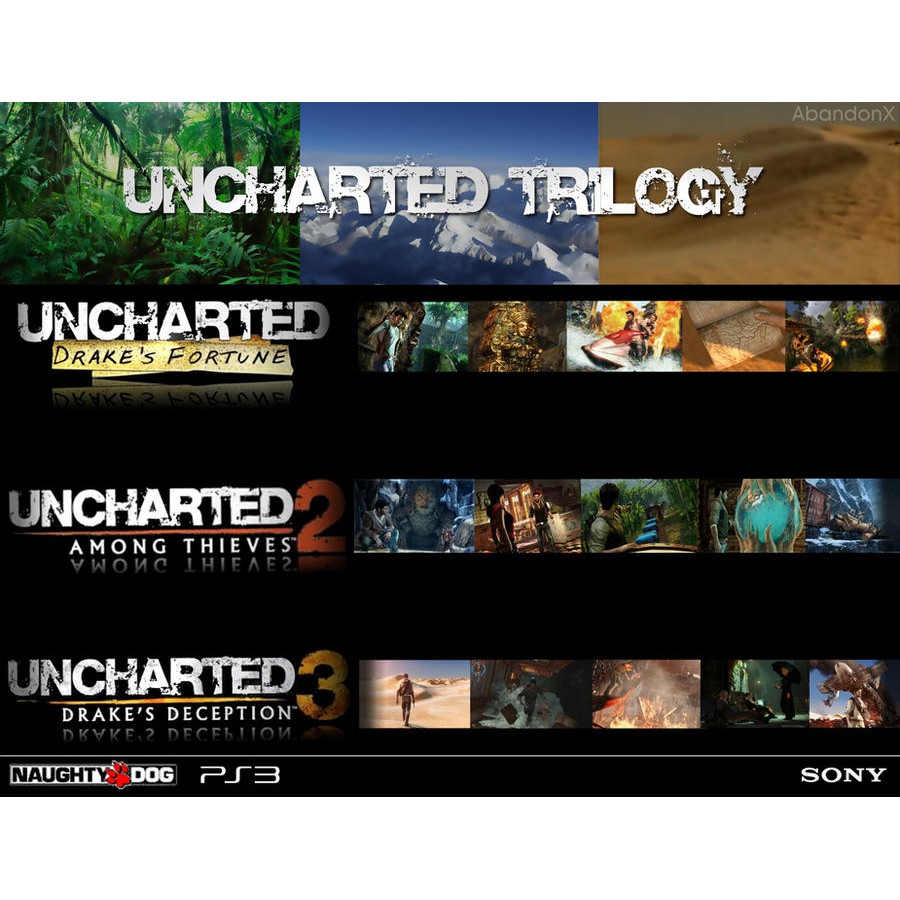 Coletânea ORIGINAL trilogia Uncharted 3 jogos - PS3 | Shopee Brasil