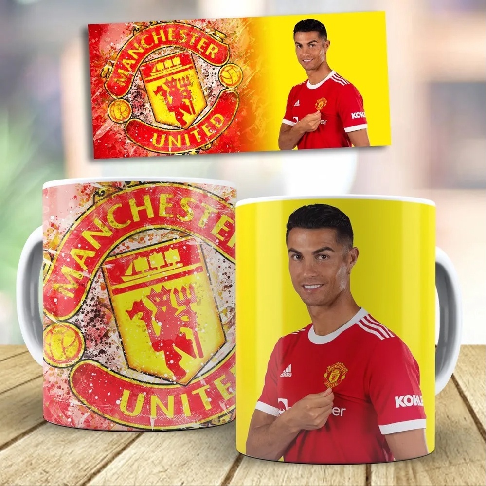 Caneca Personalizada Cristiano Ronaldo Cr7 Manchester United | Shopee ...
