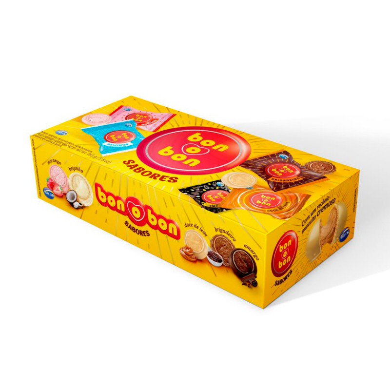 Caixa de chocolate Bon o bon Sabores Mix | Shopee Brasil