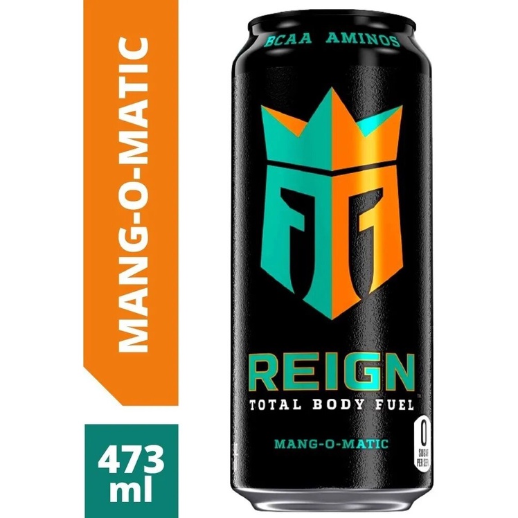 Energético Reign Alta Performance Mang O Matic Lata 473ml | Shopee Brasil