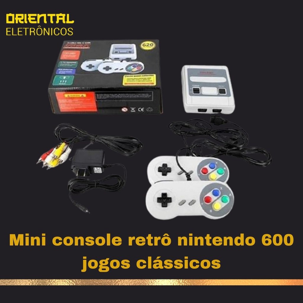 Mini nintendo console com 600 jogos | Shopee Brasil