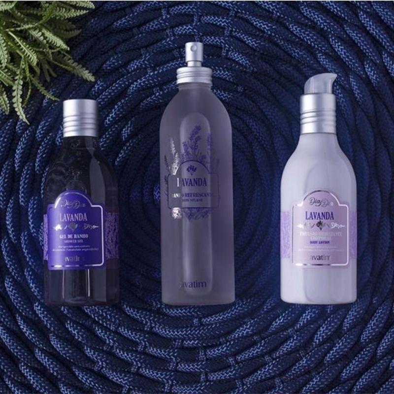 Kit Banho Refrescante Lavanda Avatim( Body Splash+ Hidratante+ Gel de ...