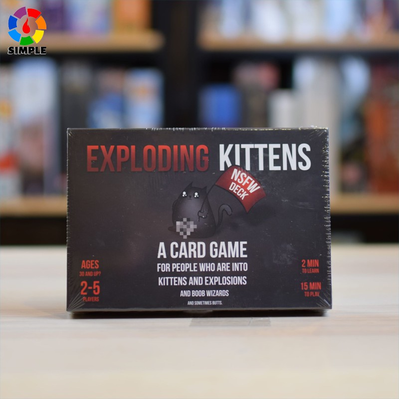 Exploding Kittens NSFW Imploding Streaking Kittens Expansion Pack Party Fun Card Games Poker um ...