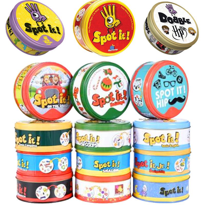 Dobble Spot It Card Game Toy Placa Caixa De Ferro Cartão De Hip Hop ...