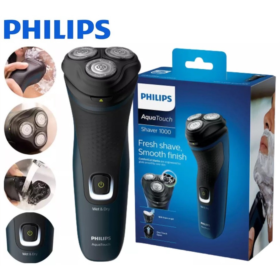 Barbeador Elétrico seco ou molhado 1100 Philips - Acquatouch S1121/41 ...