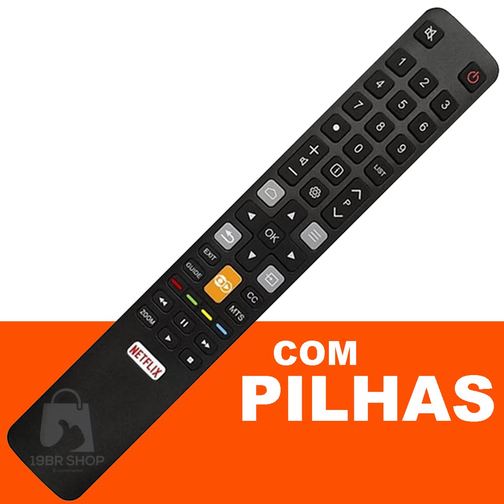Controle Remoto Tv Tcl Smart 4k Lcd Led | Shopee Brasil