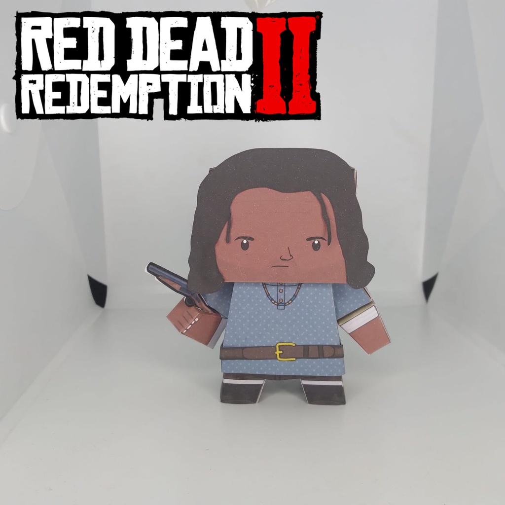 Boneco de papel papertoy Charles Smith - Red Dead Redemption 2 ...