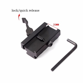 5lot Weaver Fuzil Scope Mount Qd Quick Detach Lever Lock Riser 20mm ...