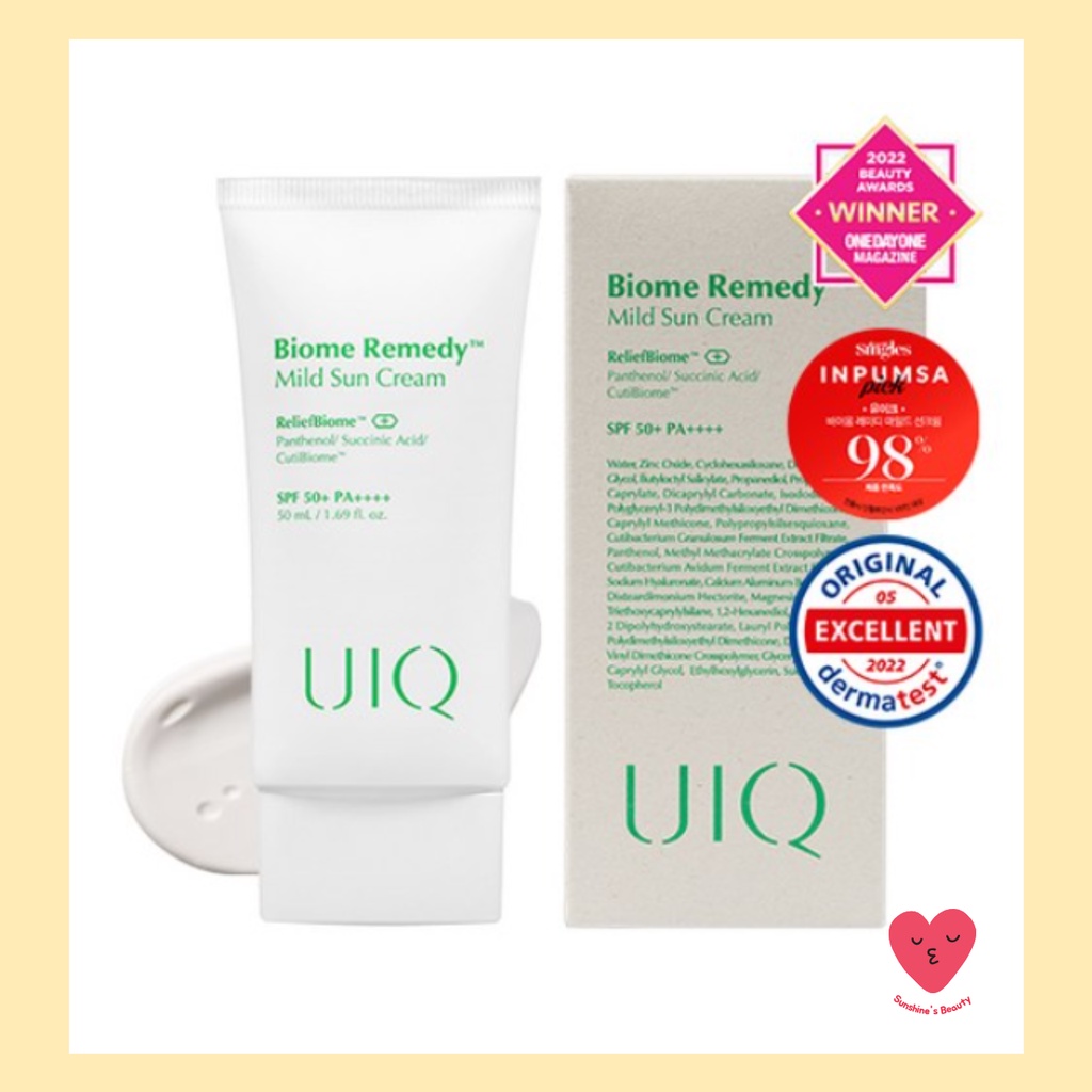 [UIQ] Biome remedy mild sun cream 50ml | Shopee Brasil