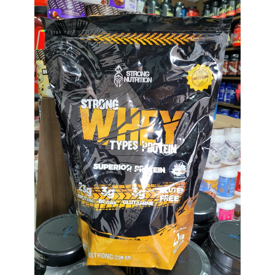 Whey Protein 5w 2100g Strong Nutrition (Proteína 2.1kg) | Shopee Brasil