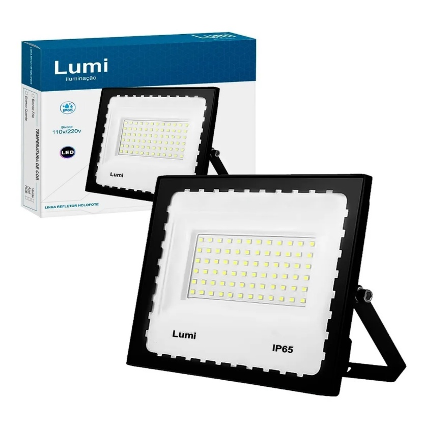 Luminária Holofote Refletor Super Led 200w Ip65 Bivolt Lumi | Shopee Brasil