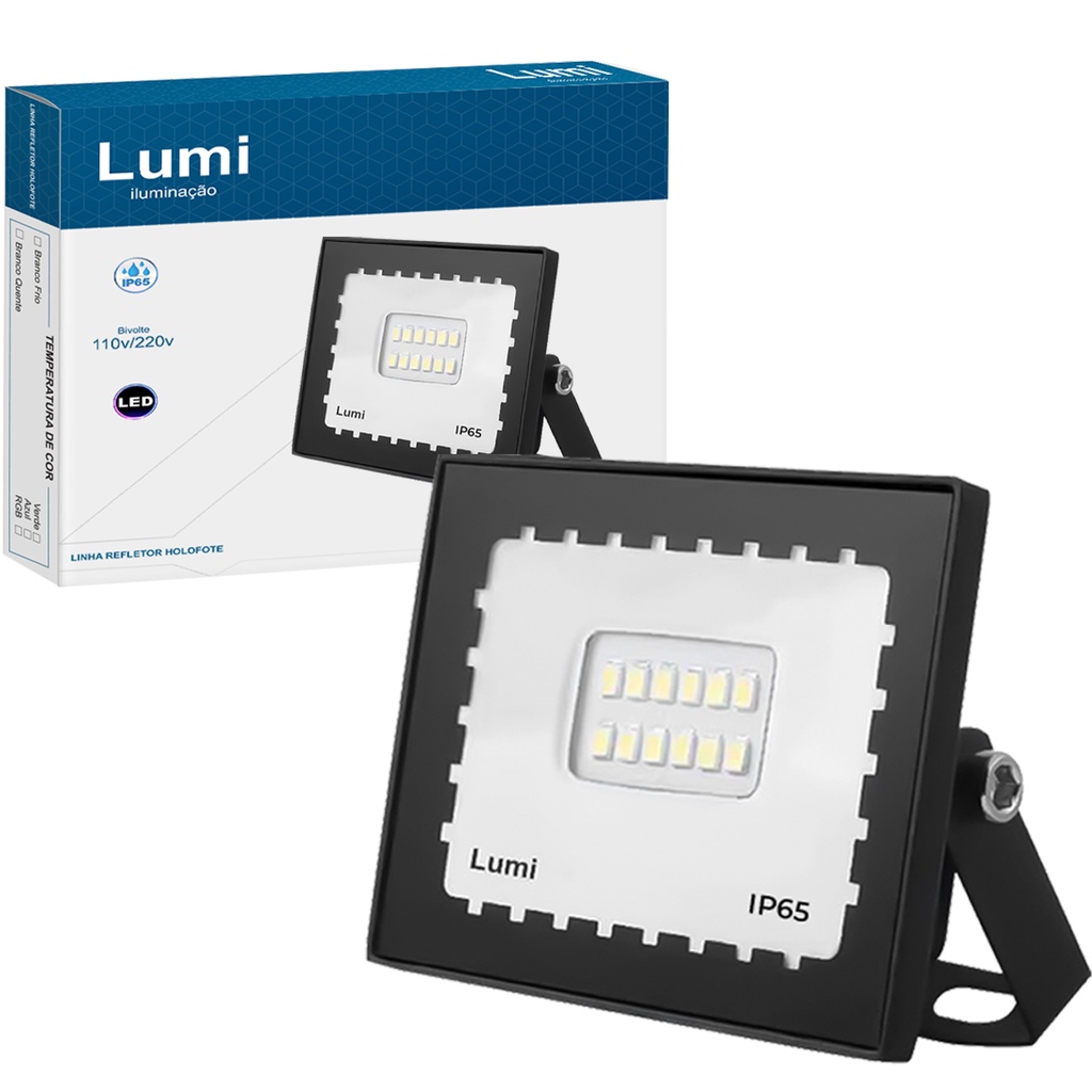 Luminária Mini Holofote Refletor Super Led 30w Ip65 Bivolt Lumi Pronta ...