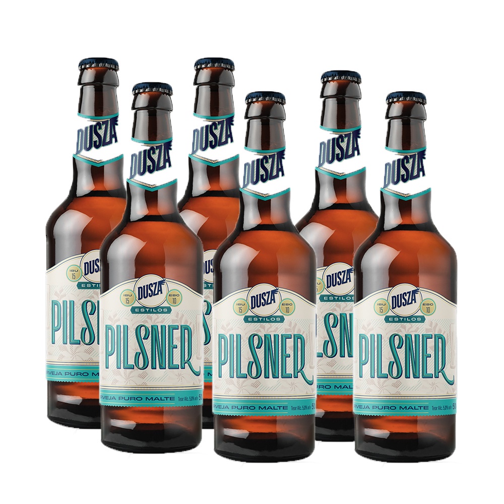 Kit Com 6 Unid. Cerveja Pilsner Dusza 500 Ml | Shopee Brasil