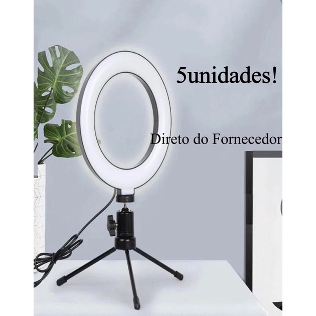 REVENDA Iluminador Ring Light 6 Polegadas (16cm) com Ideal para Influenciador Digital, Video ...