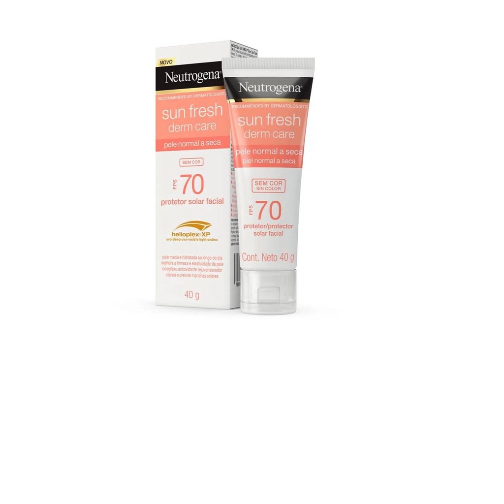 Protetor Solar Facial Neutrogena Fps 70 Pele Normal a Seca | Shopee Brasil